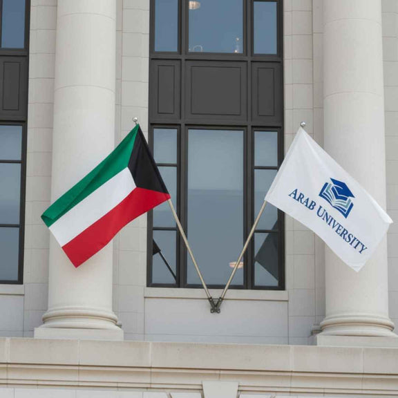Custom Dual wall mounted Flags - Flag Poles Brackets – Karyan Art ...