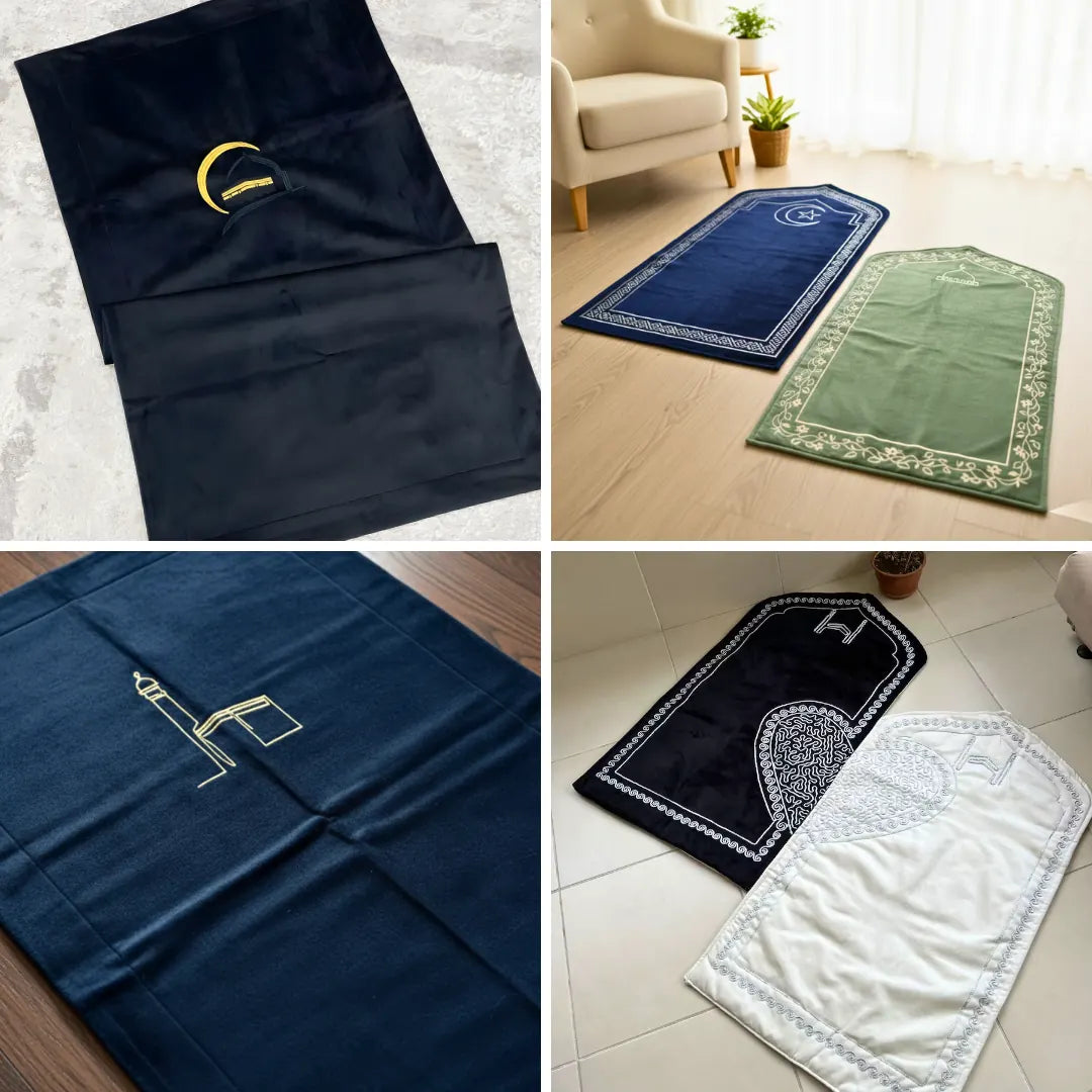 Custom Embroidered Prayer Mat - Velvet Prayer Mat – Karyan Art | كاريان أرت